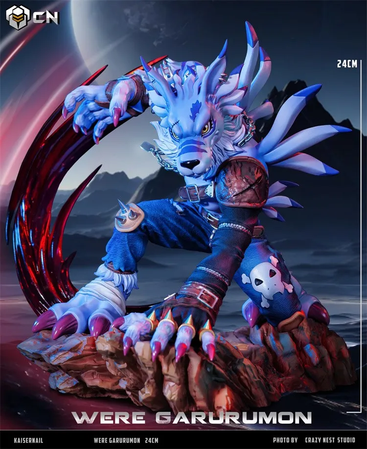 Kaiser Nail WereGarurumon - Digimon Resin Statue - Crazy Nest-Studio