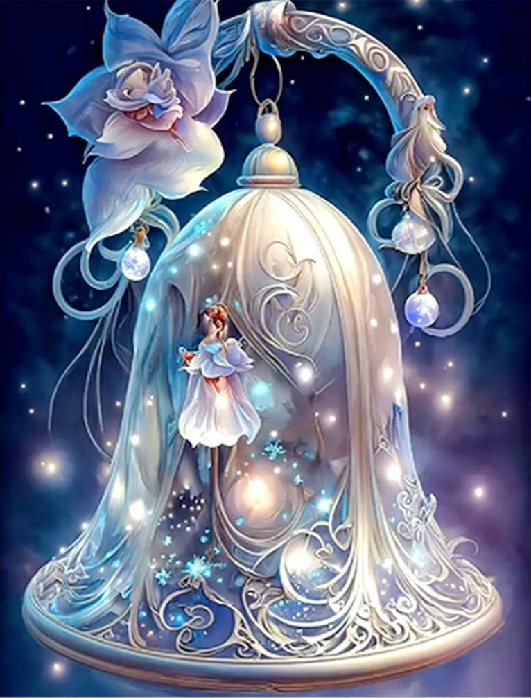 Dream Bell (velvet cloth) AB drill full round/square diamond painting