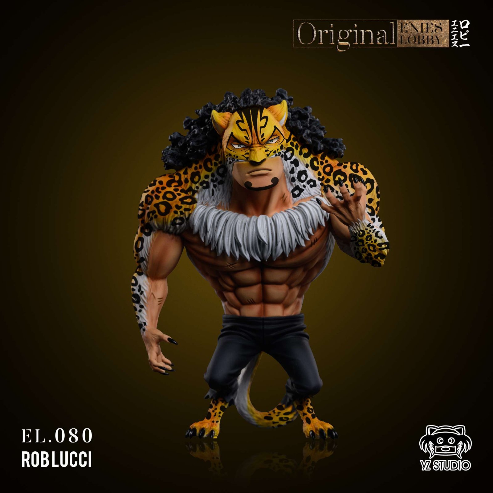 Enies Lobby Arc 080 Beast Mode Rob Lucci - ONE PIECE Statue - YZ Studios