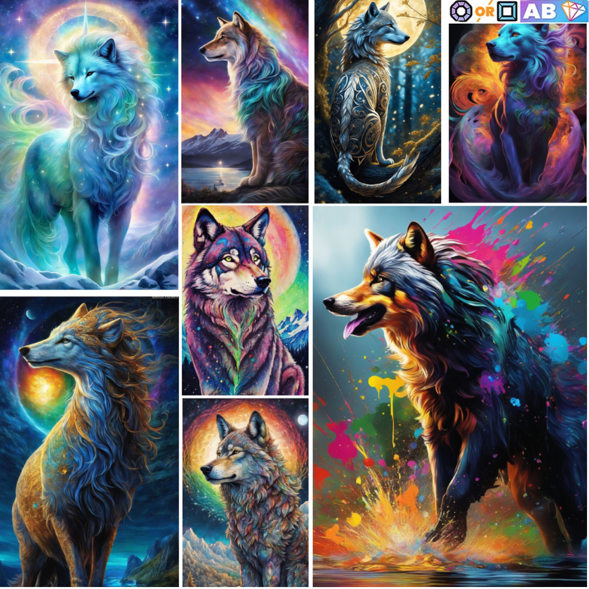 Aurora Animals 40*70CM Diamond Painting