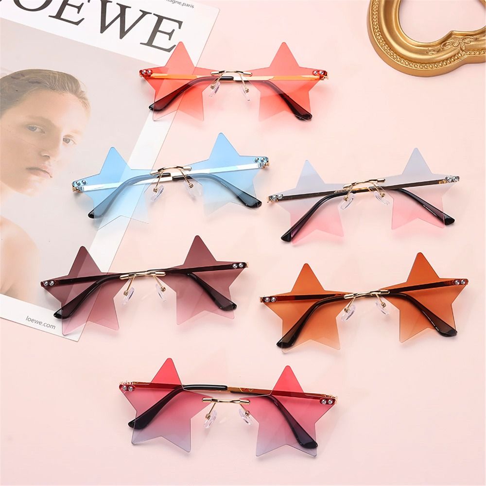 Funny Eyeglasses for Women & Men Sun Glasses Star Shape Party Glasses ...