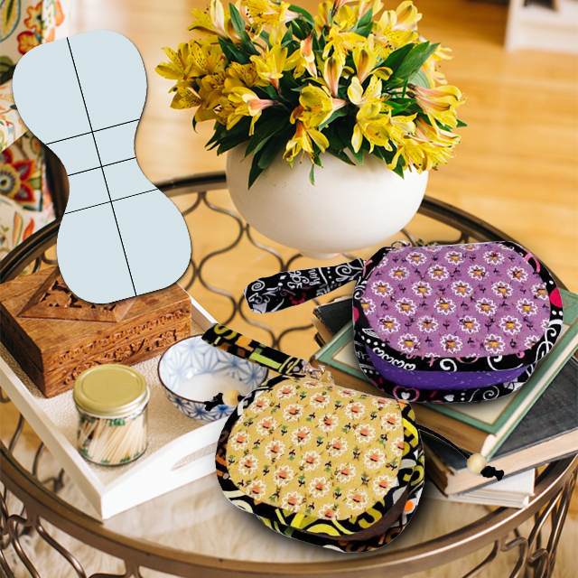 DIY Omelette Mini String Pouch Template
