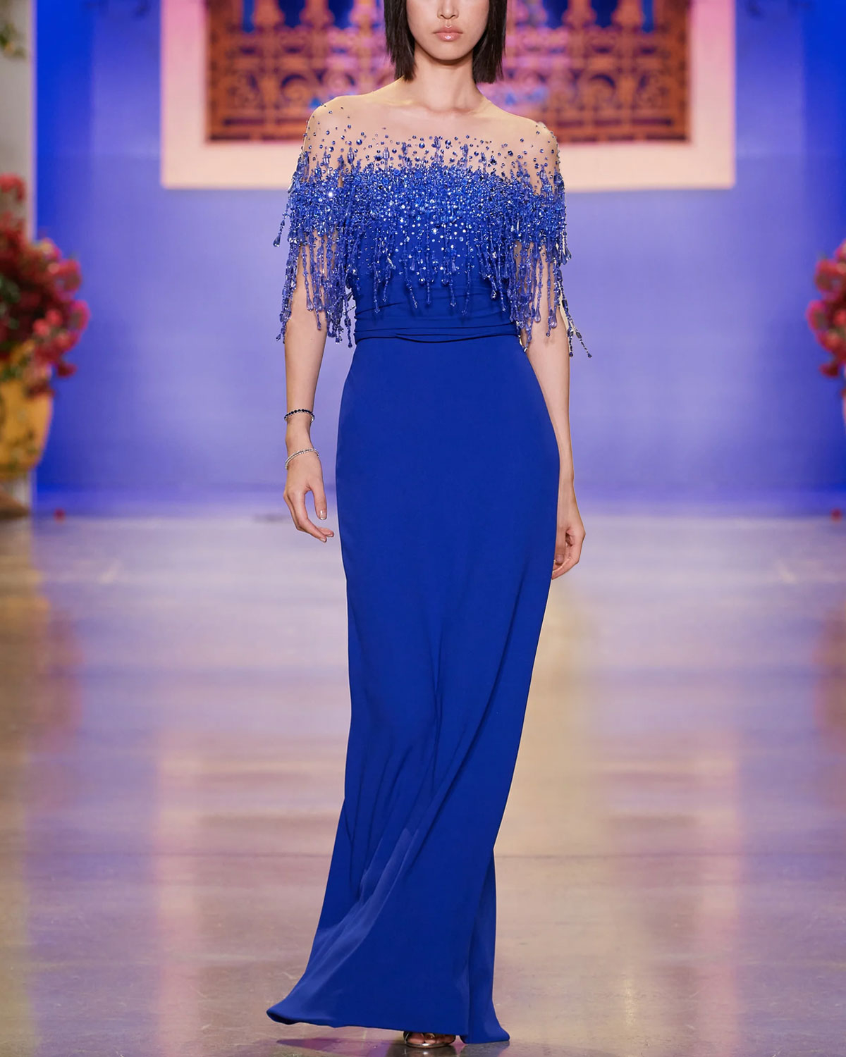 Ombre Beaded Gown