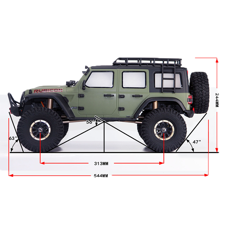 Yikong 1/10 scale rock crawler with LC PC Body RTR YK4102 RC CAR