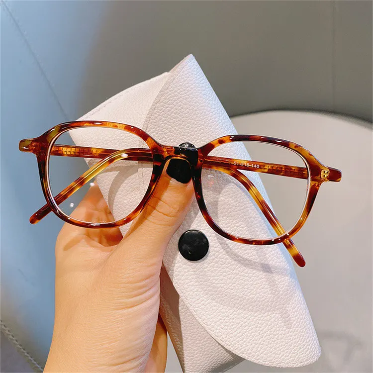 Anti Blue Light Myopia Glasses Women Men Retro Polygon Round Computer ...