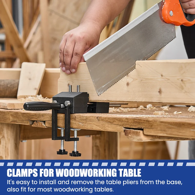 SAKER® Adjustable Angle Clamp Bench Vise or Table Vise for Woodworking