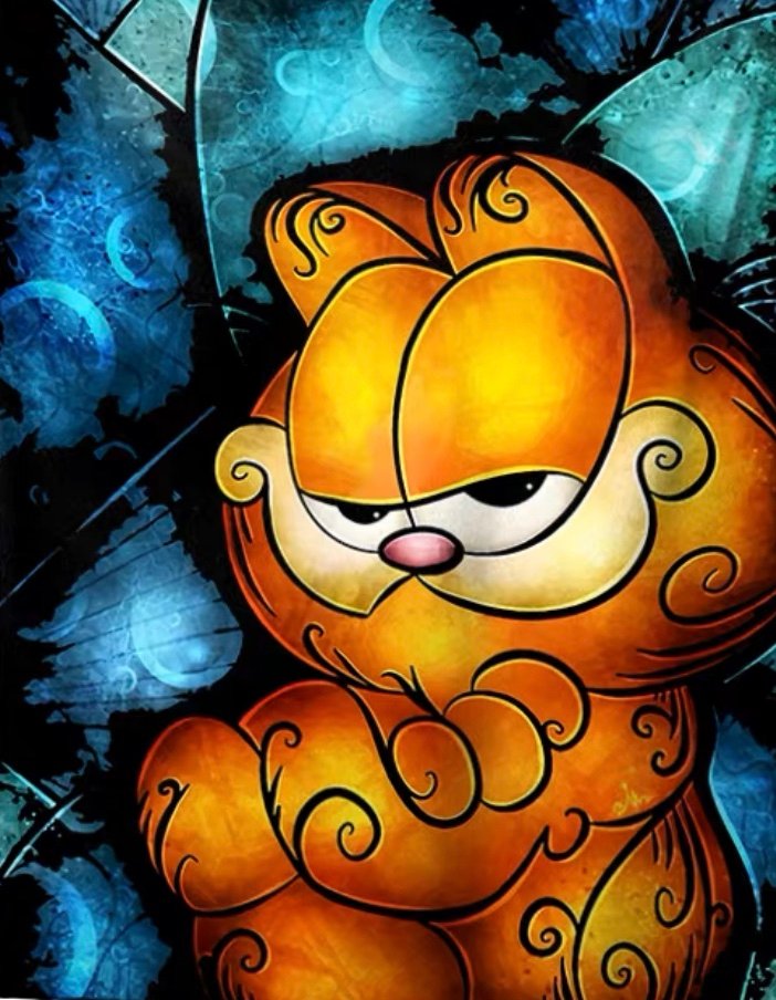 Garfield Cartoon (canvas) full round or square drill diamond painting