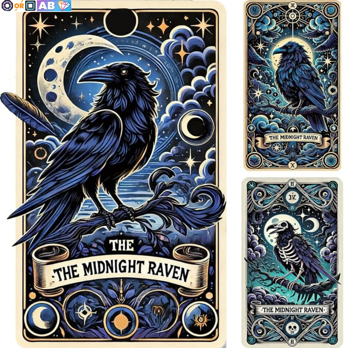 Dark Midnight Raven (40*60CM) Diamond Painting