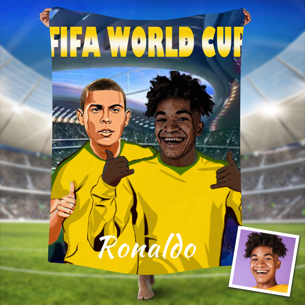 Custom Blankets Personalized Ronaldo FIFA Blanket