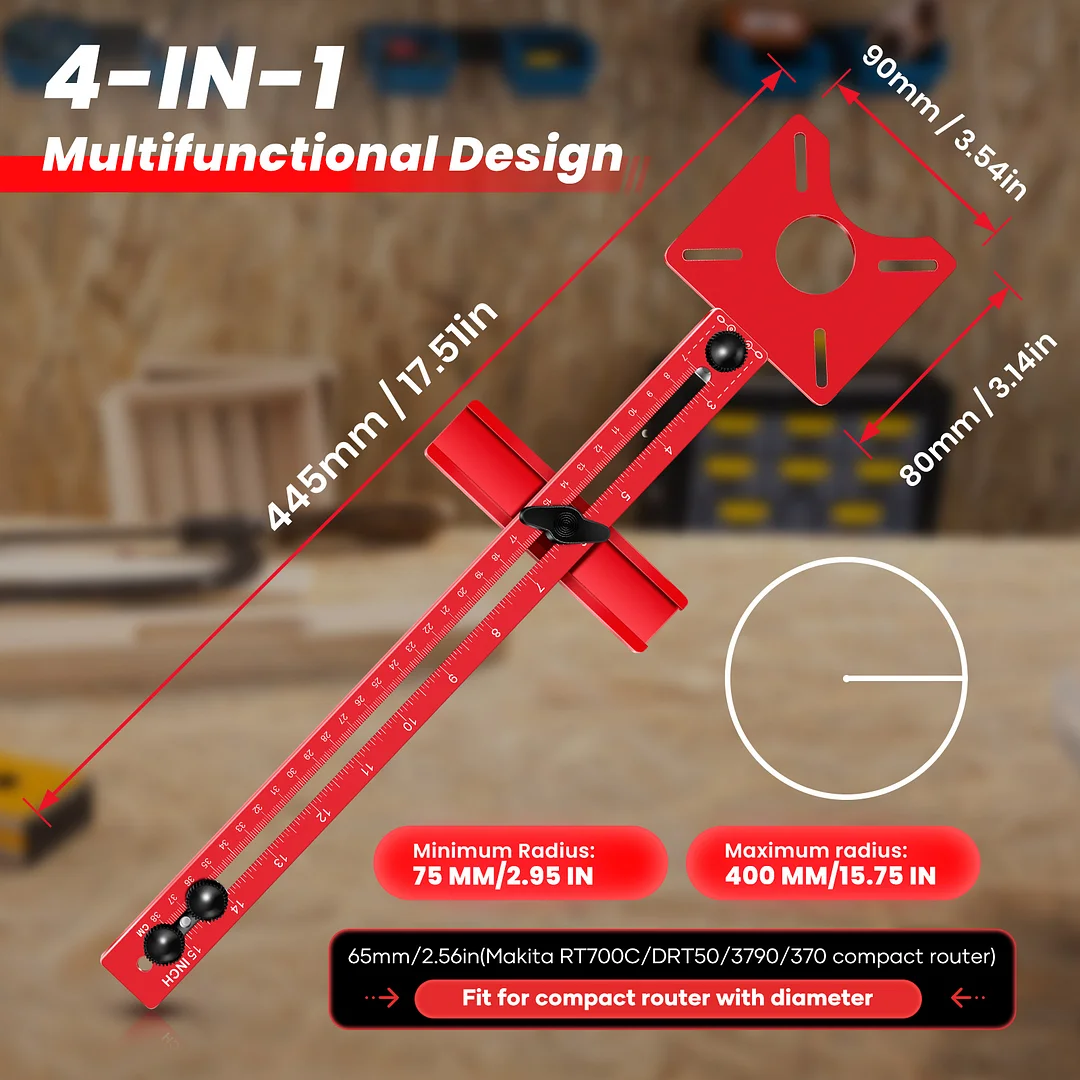 SAKER® 4 in 1 Router Milling Groove Bracket