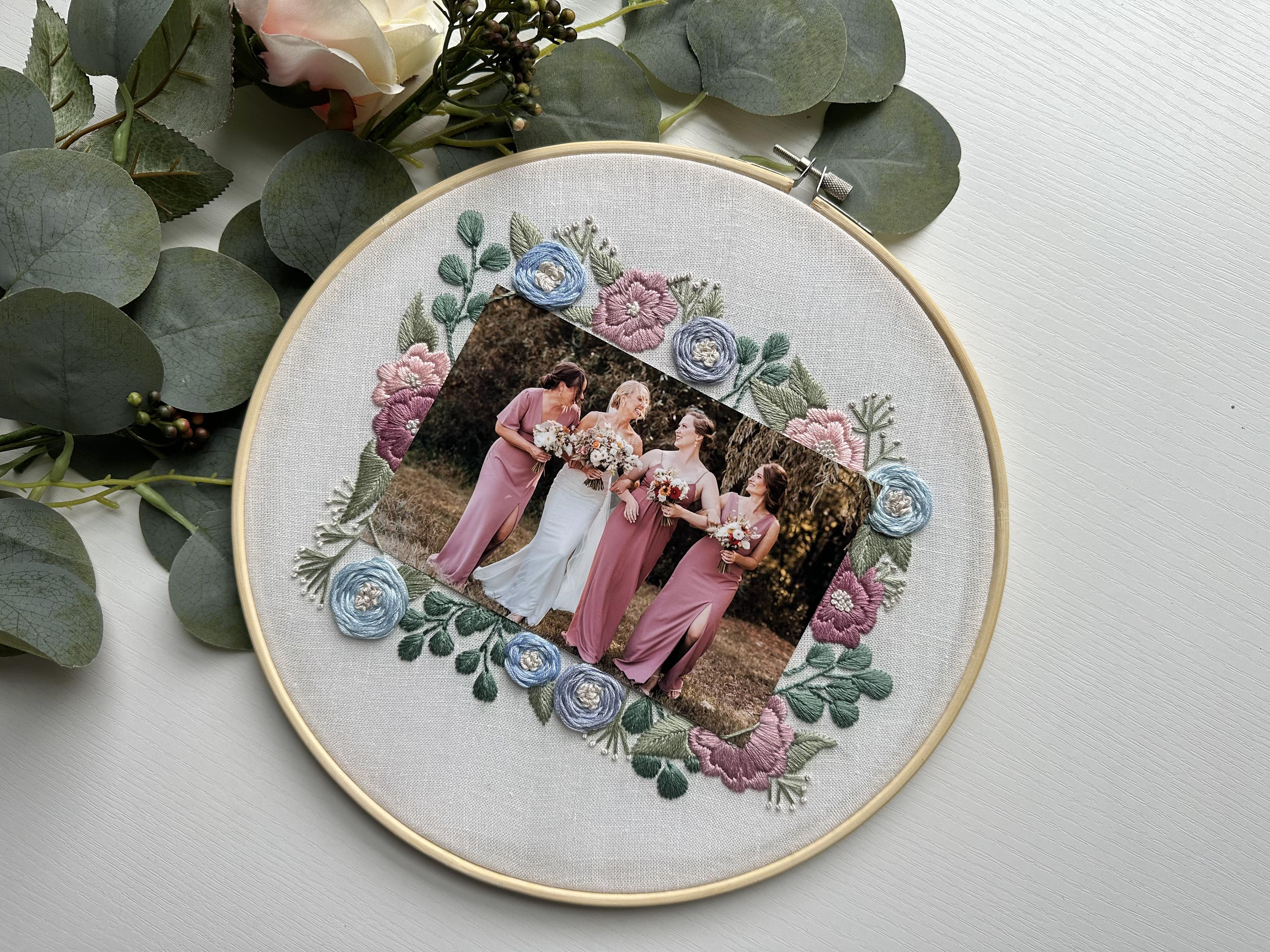 Floral Embroidery Frame Kit