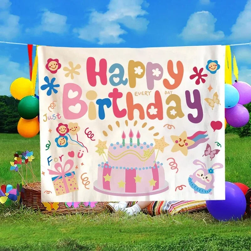 Nigikala Birthday Background Clot Creative Party Banner Happy Birthday ...