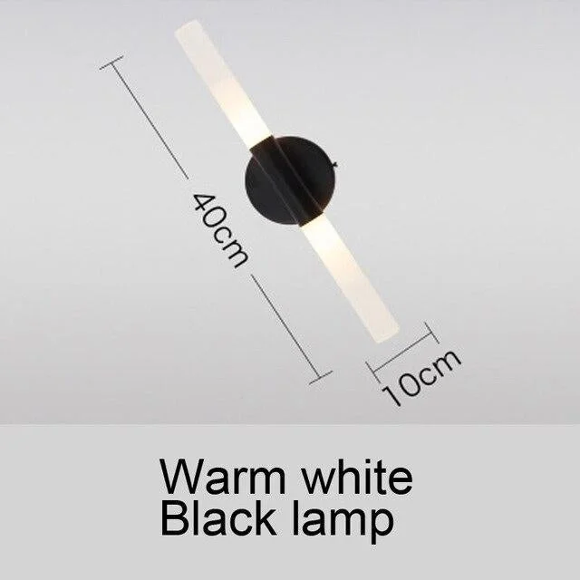 Modern metal tube pipe up down LED wall lamp light sconce Bedroom foyer ...