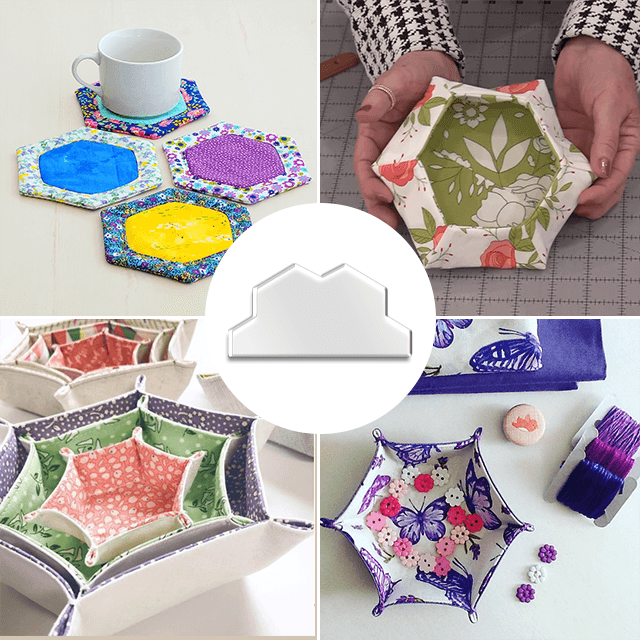 Elegant Hexagon Tray/Bowl Template - With Instruction