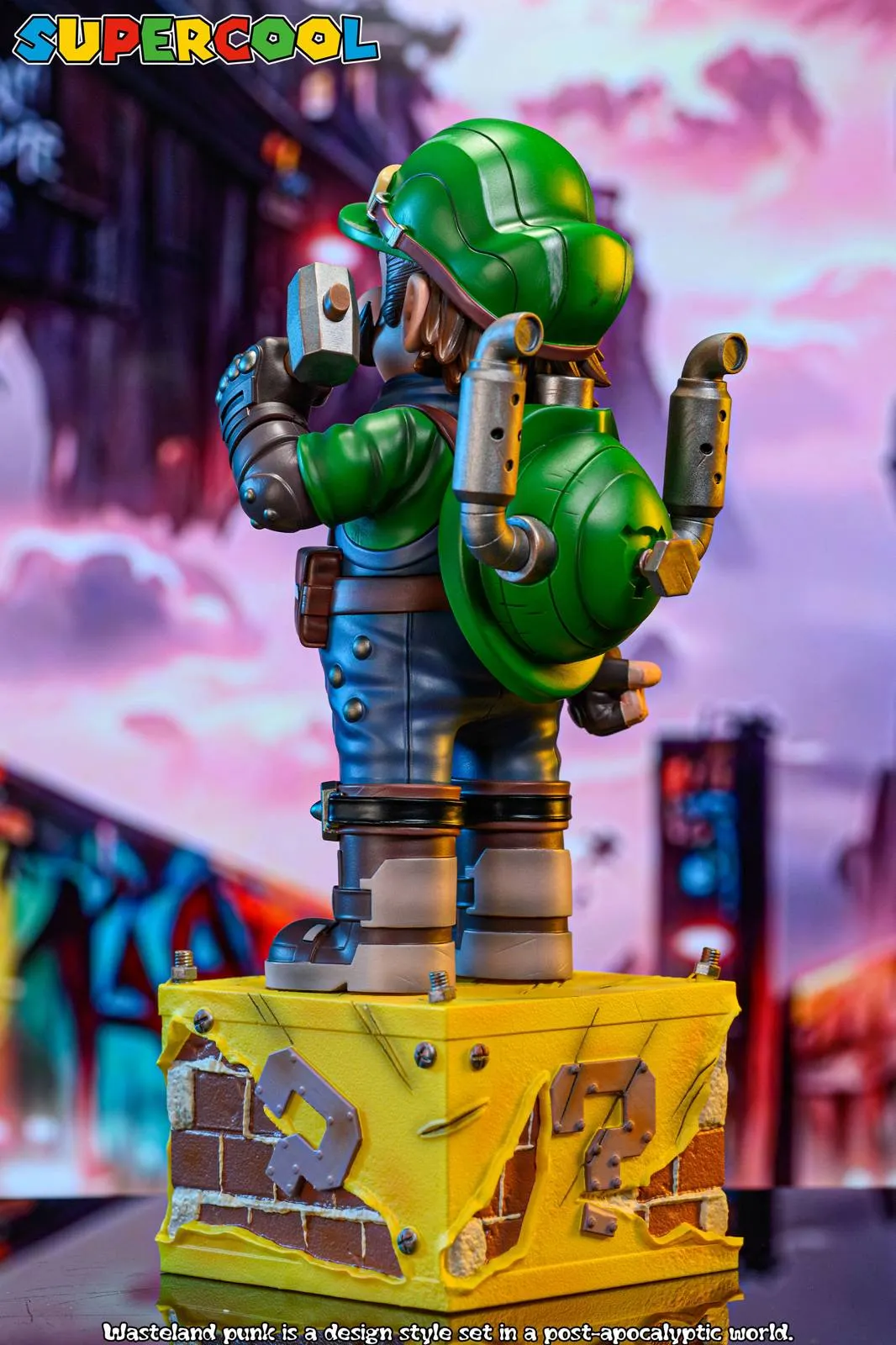 Dieselpunk Style Plumber Luigi - Super Mario Resin Statue - SUPERCOOL ...