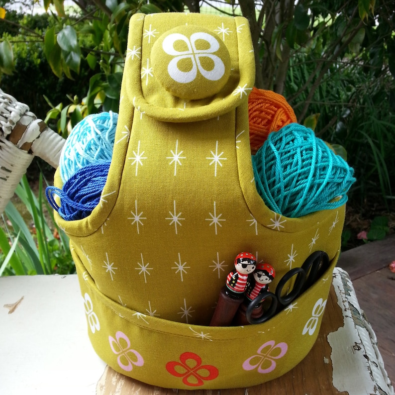 Easy Sewing Project Bag - Template + Instructions Included