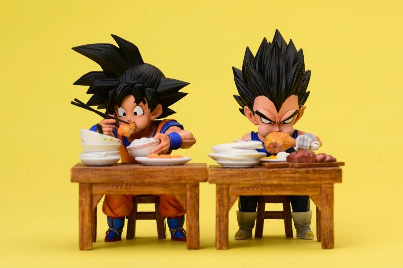 Eating Son Goku & Vegeta - Dragon Ball Resin Statue - League Studios ...