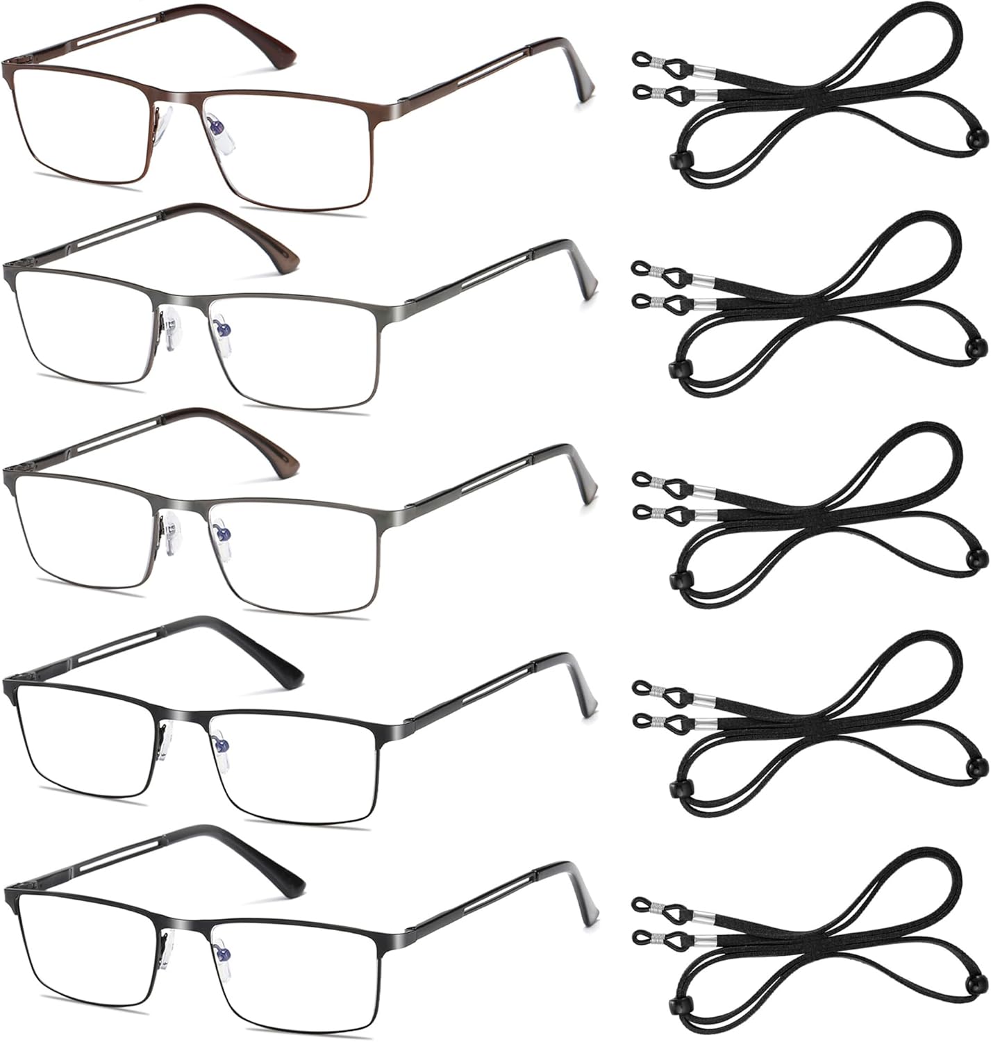 GAR BETHE Blue Light Blocking Reading Glasses For Men With Spring Hinge ...