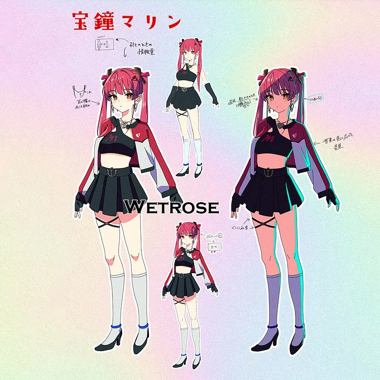 【Wetrose】Hololive Vtuber Houshou Marine Captain Kobo Kanaeru 宝鐘マリン こぼ ...