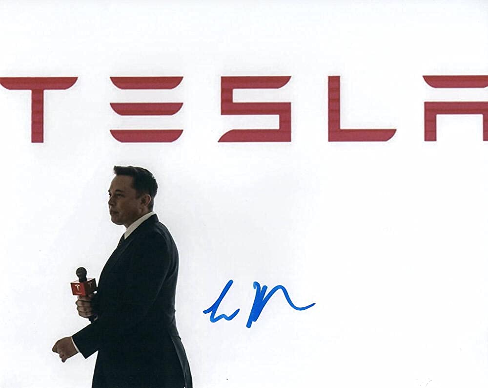 ELON MUSK SIGNED AUTOGRAPH 8X10 Photo Poster painting - TESLA, SPACEX ...