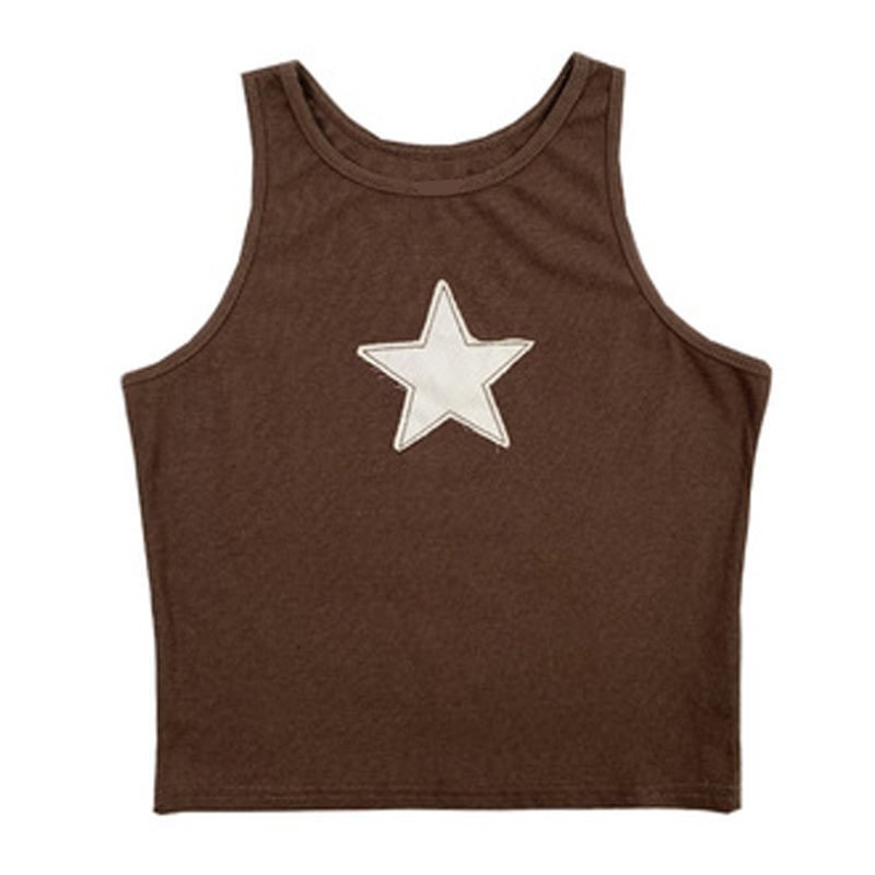 STAR EMBROIDERED TANK TOP