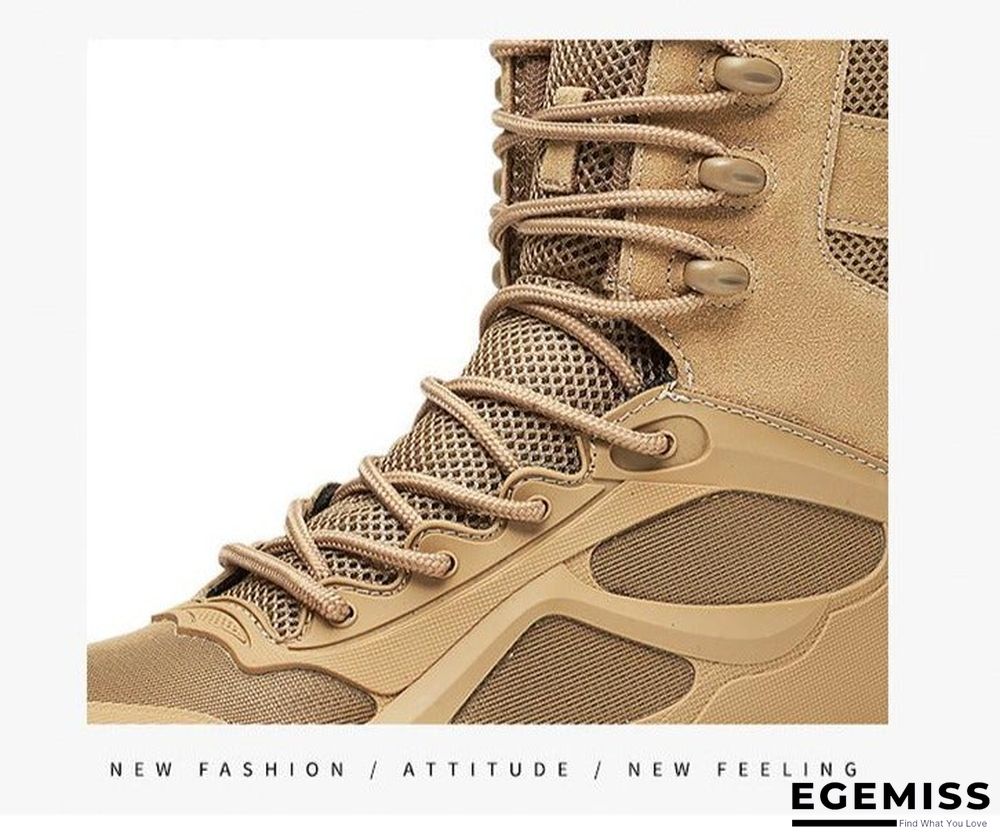 Men's High Martin Boots Ultralight Tooling Outdoor Men's Boots - EGEMISS