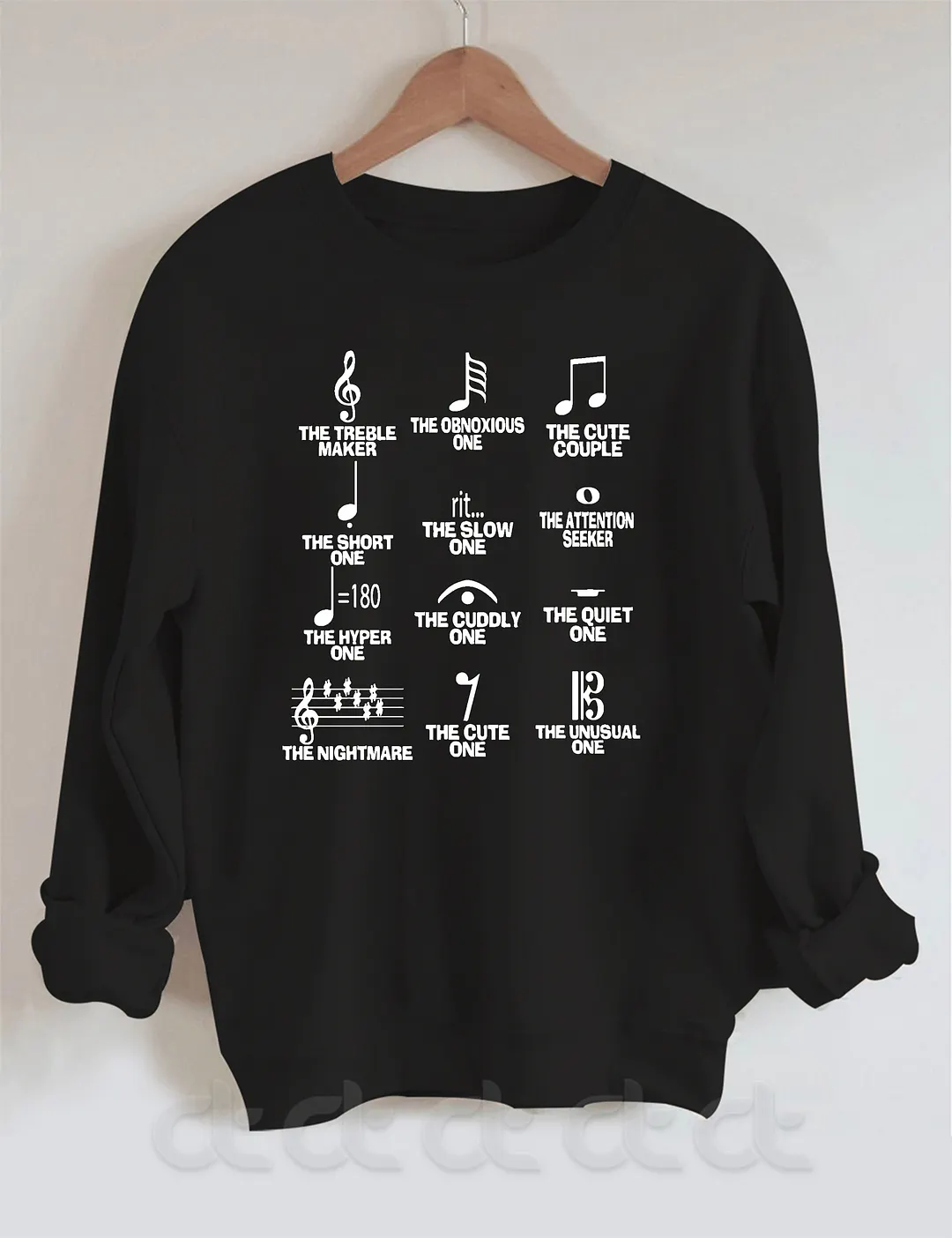 Musical Notes Symbol Sweatshirt