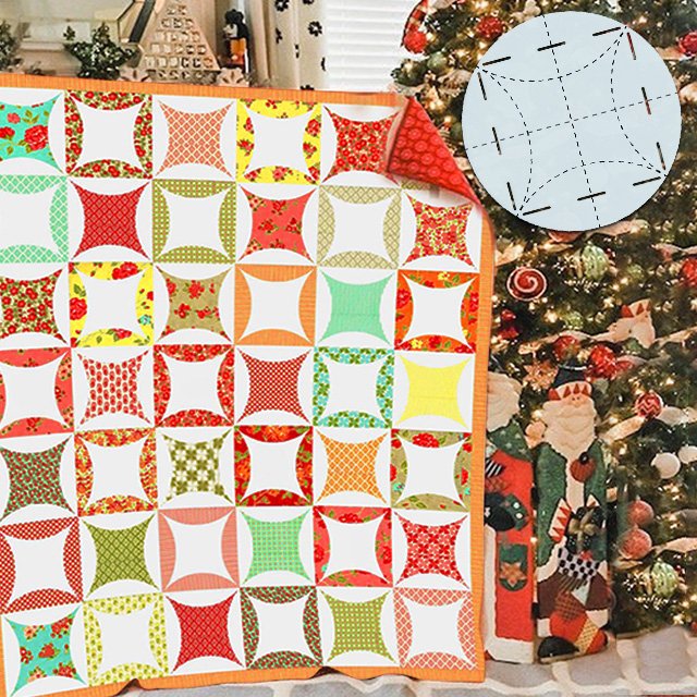 Round 2-in-1 Quilting Template--With tutorial