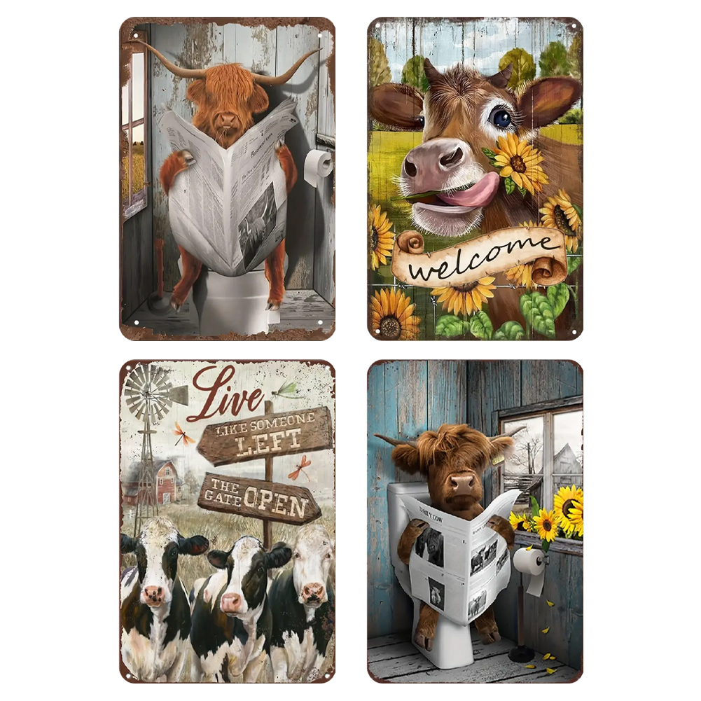 (Multi Style)Yak - Metal Tin Signs(8*12Inch)