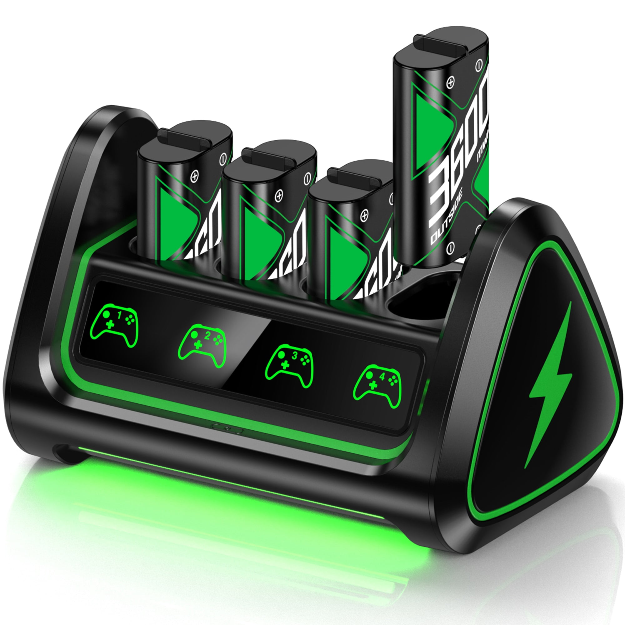 Beboncool 4 x 3600mWh Batteries Xbox One Controllers, Xbox Series ...