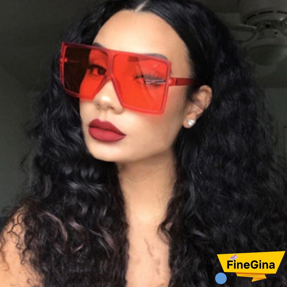 FineGina Black Casual Daily Solid Basic Sunglasses