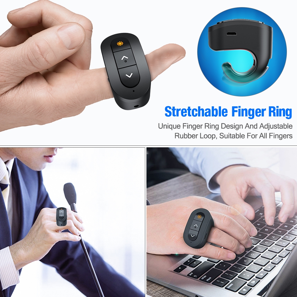 For Bluetooth Presentation Remote Control Pen For Powerpoint RF 2.4 GHz ...