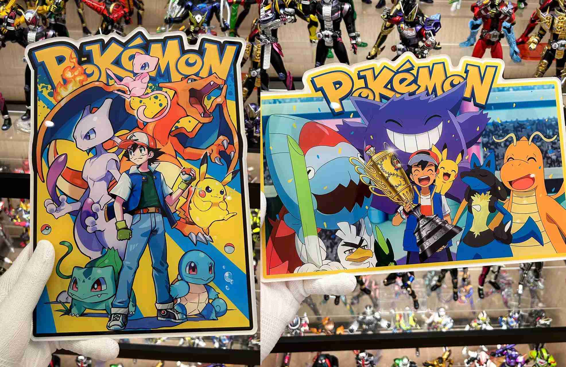 Ash Ketchum & his Pokemon Frame Decoration/Fridge Magnet - Pokemon ...