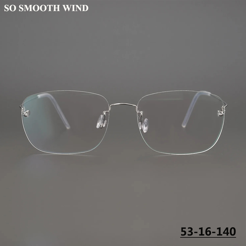 Denmark Brand Rimless Glasses Frame Ultralight Screwless Men Business ...