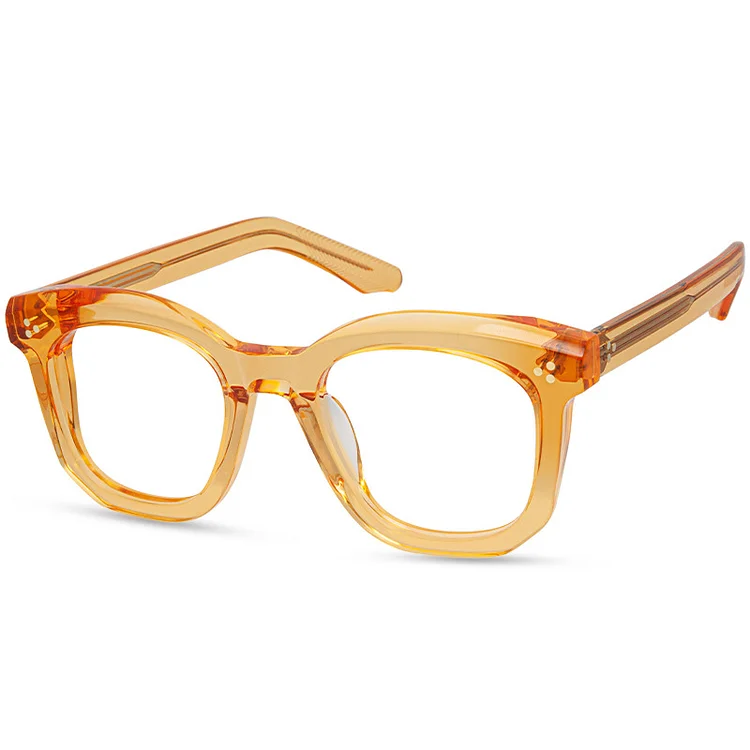 Acetate Big Face Tortoise Square Eyeglasses Frames Men Designer ...