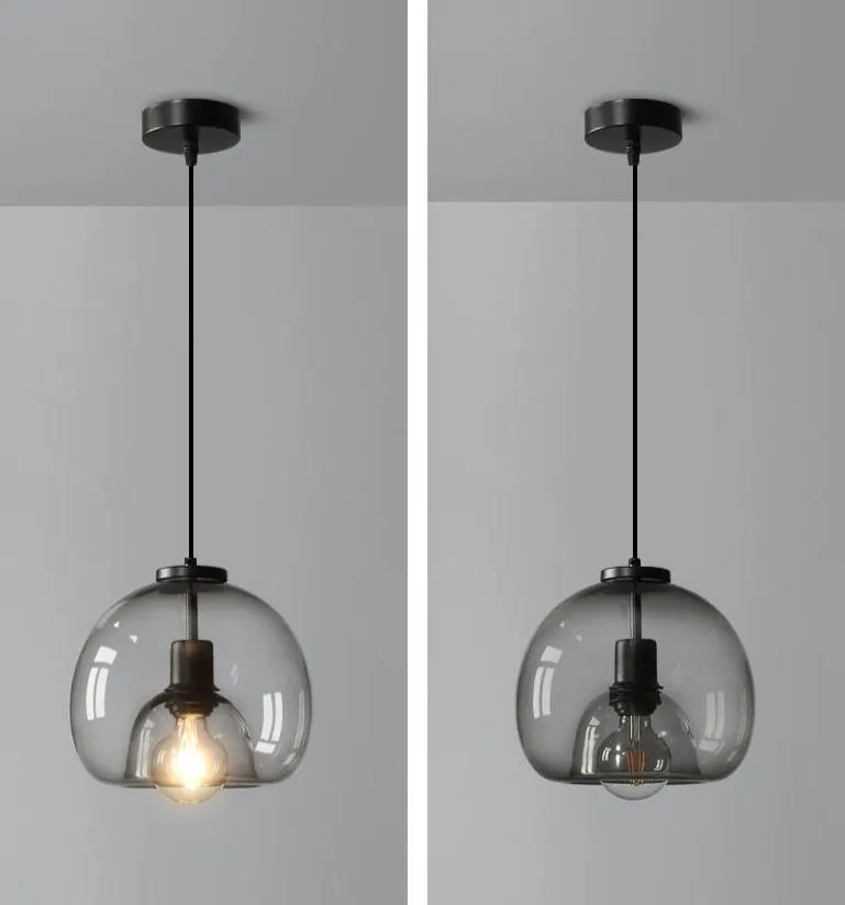 Nordic Glass Chandeliers Three-headed Combination Lamps