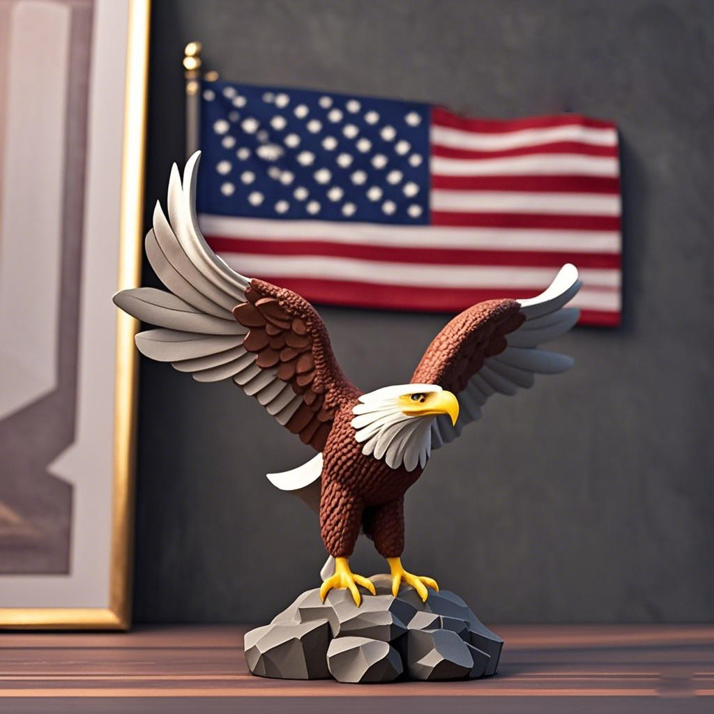 The Perfect Memorial Gift - Brave Eagle Soaring Statue