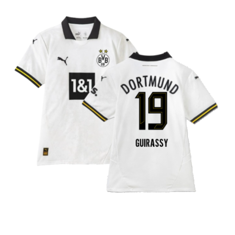 Borussia Dortmund Serhou Guirassy 19 Third UCL Shirt Kit 2024-2025