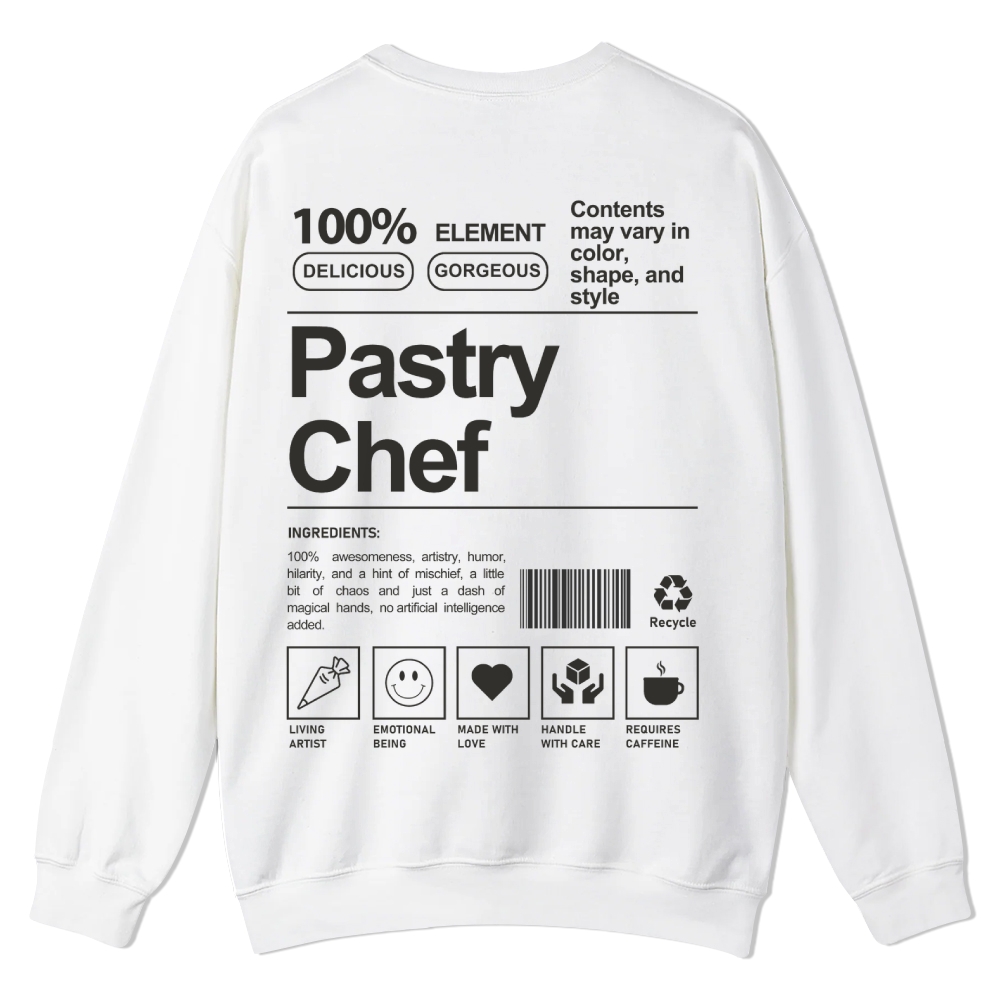Pastry Chef Casual Crewneck Sweatshirt