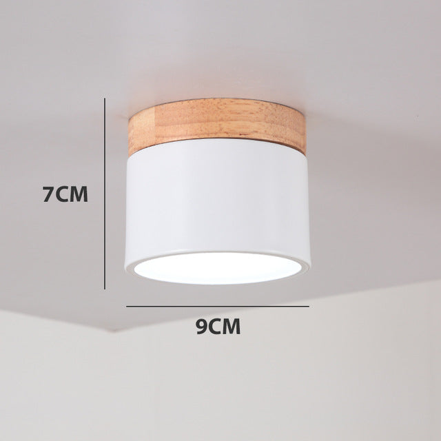 Ceiling Lamp Nordic Round diameter 9cm corridor Aisle small Cylindrical ...