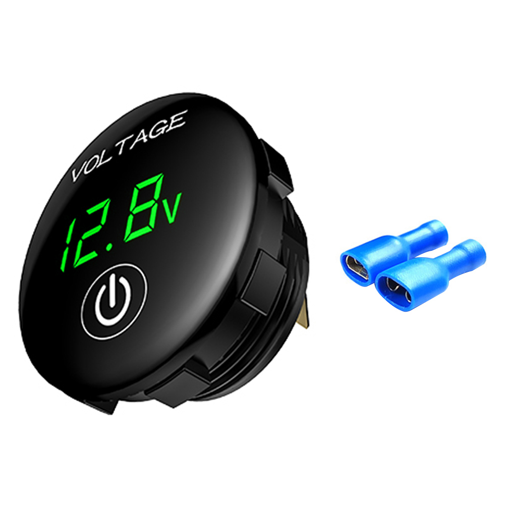 Car Dc 5-48V Panel Voltmeter Touch Switch Battery Capacity Tester ...