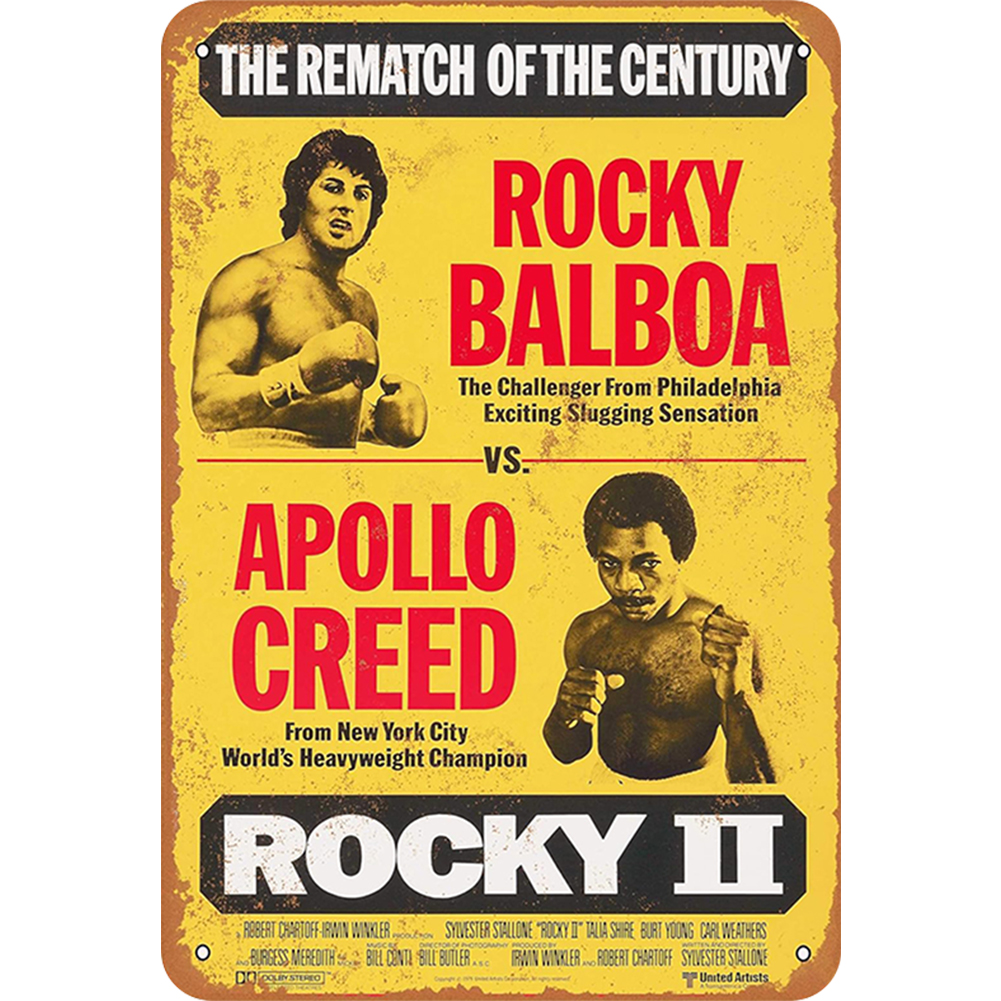 1979 Rocky Balboa vs. Apollo Creed - Metal Tin Signs(8*12Inch/12*16Inch)