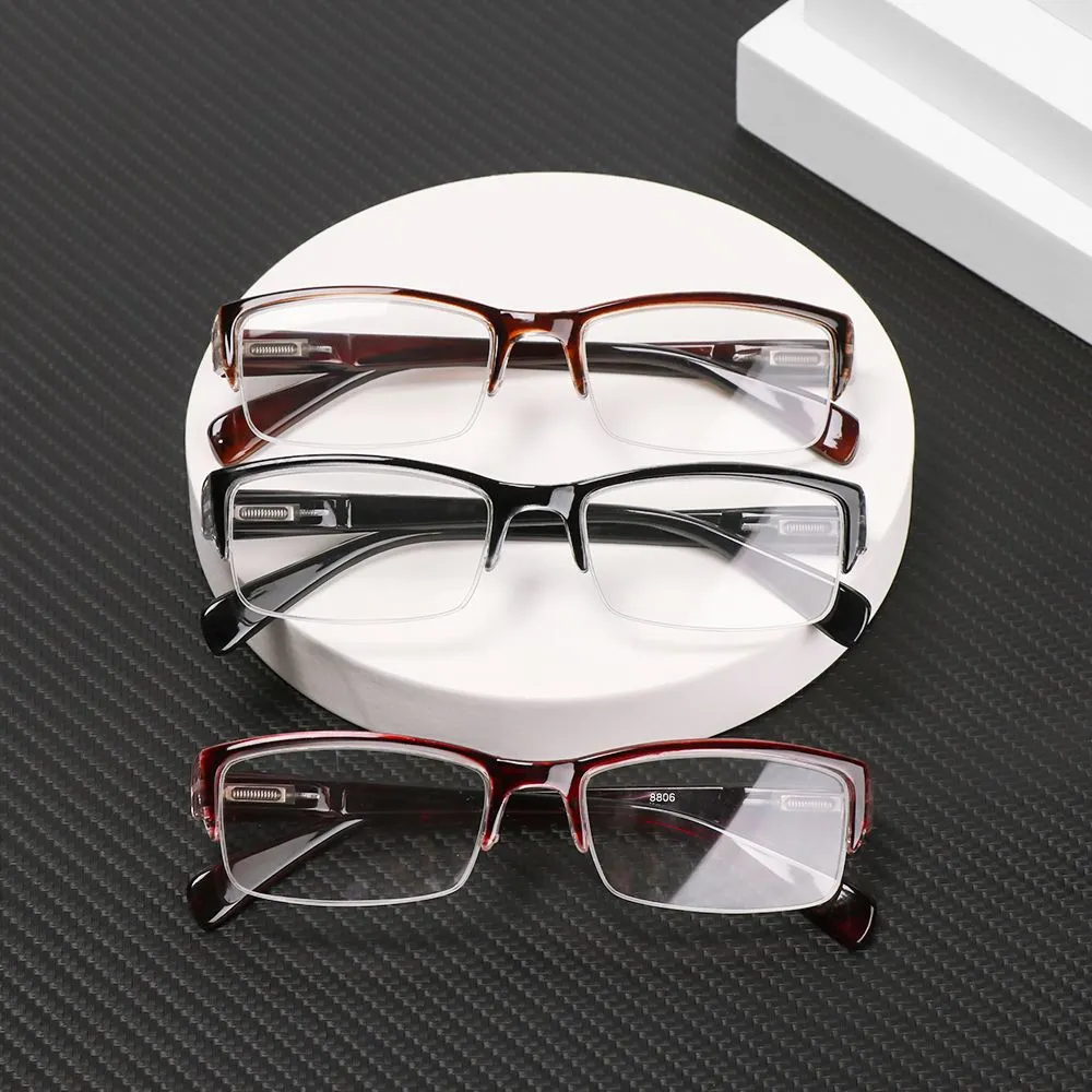 Women Wine Red Ultralight Diamond-cut Reading Glasses Men Office ...