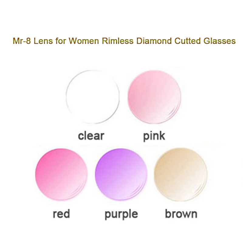 MR-8 Lenses for Women Rimless Diamond Cutted Glasses Frame,Customized ...