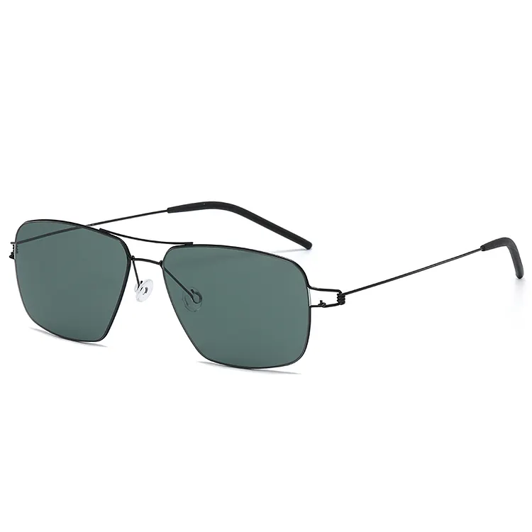 Denmark Brand Men Square Titanium Screwless Sunglasses Women Ultralight ...