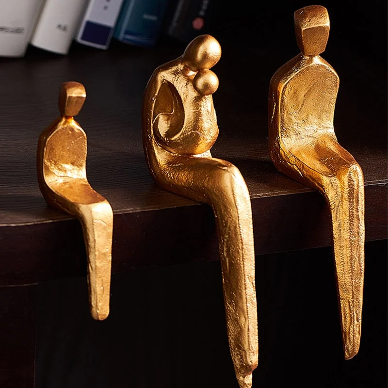 Modern Resin Family Figurines Home Decoration Accessories Souvenir ...