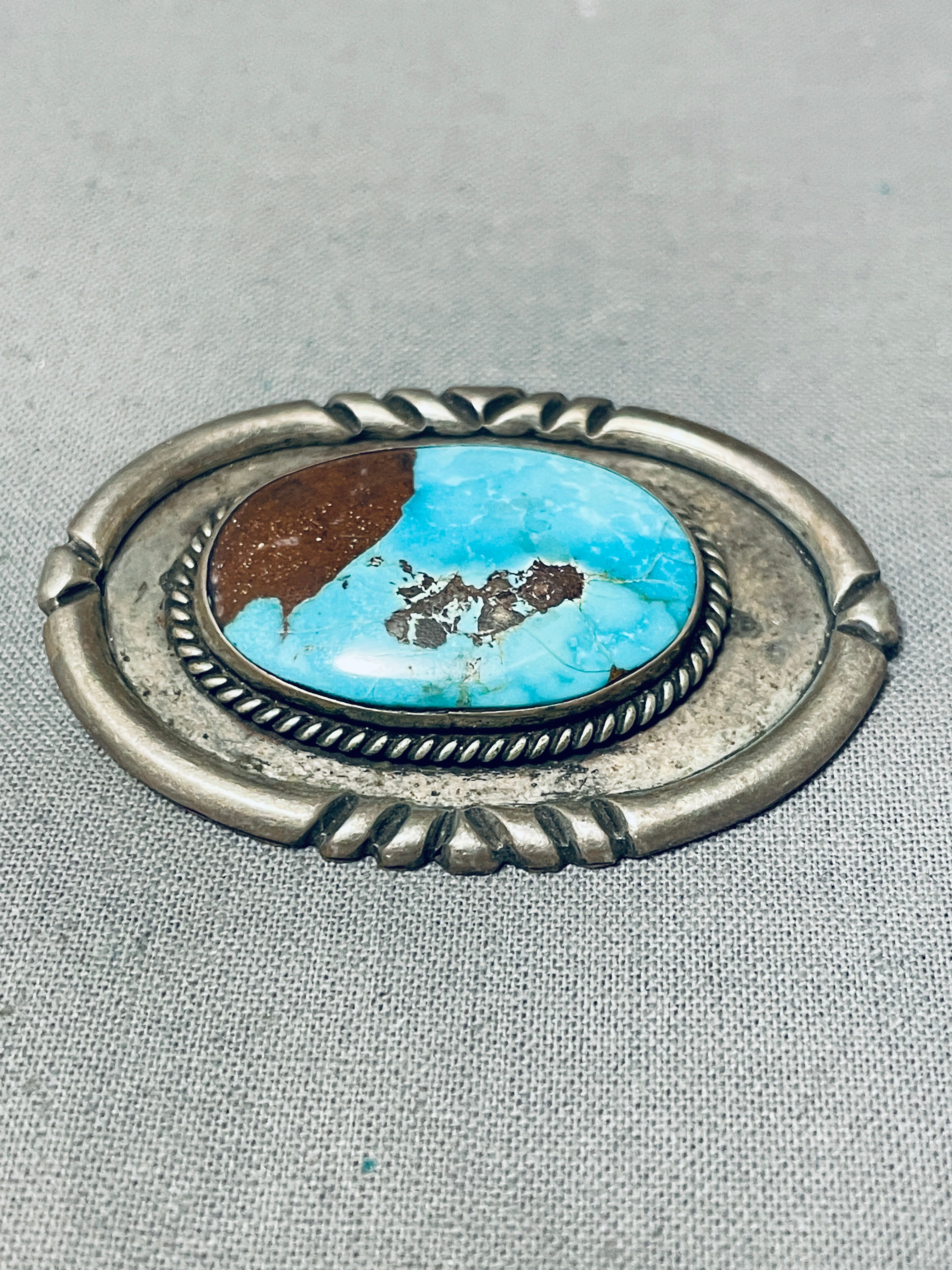 Chocolate Matrix Bisbee Turquoise Vintage Native American Navajo ...