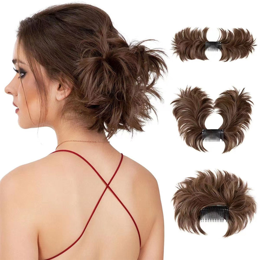 Messy Bun Hair Piece Side Comb Clip in Hair Bun Hairpiece for Women ...
