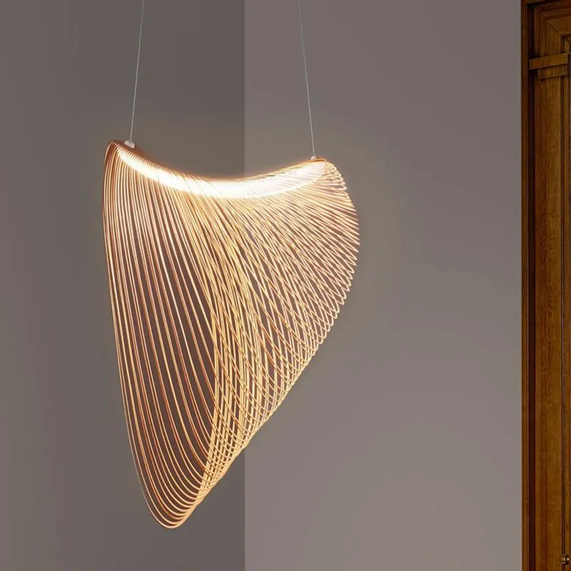 Arturest Creative Design Wooden Pendant Lamp Shade for Dining Room