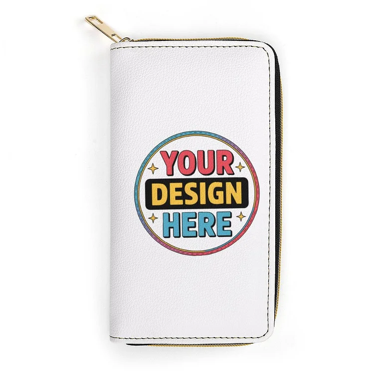 Custom Print Leather Wallet Personalized Gift for Family and Friends